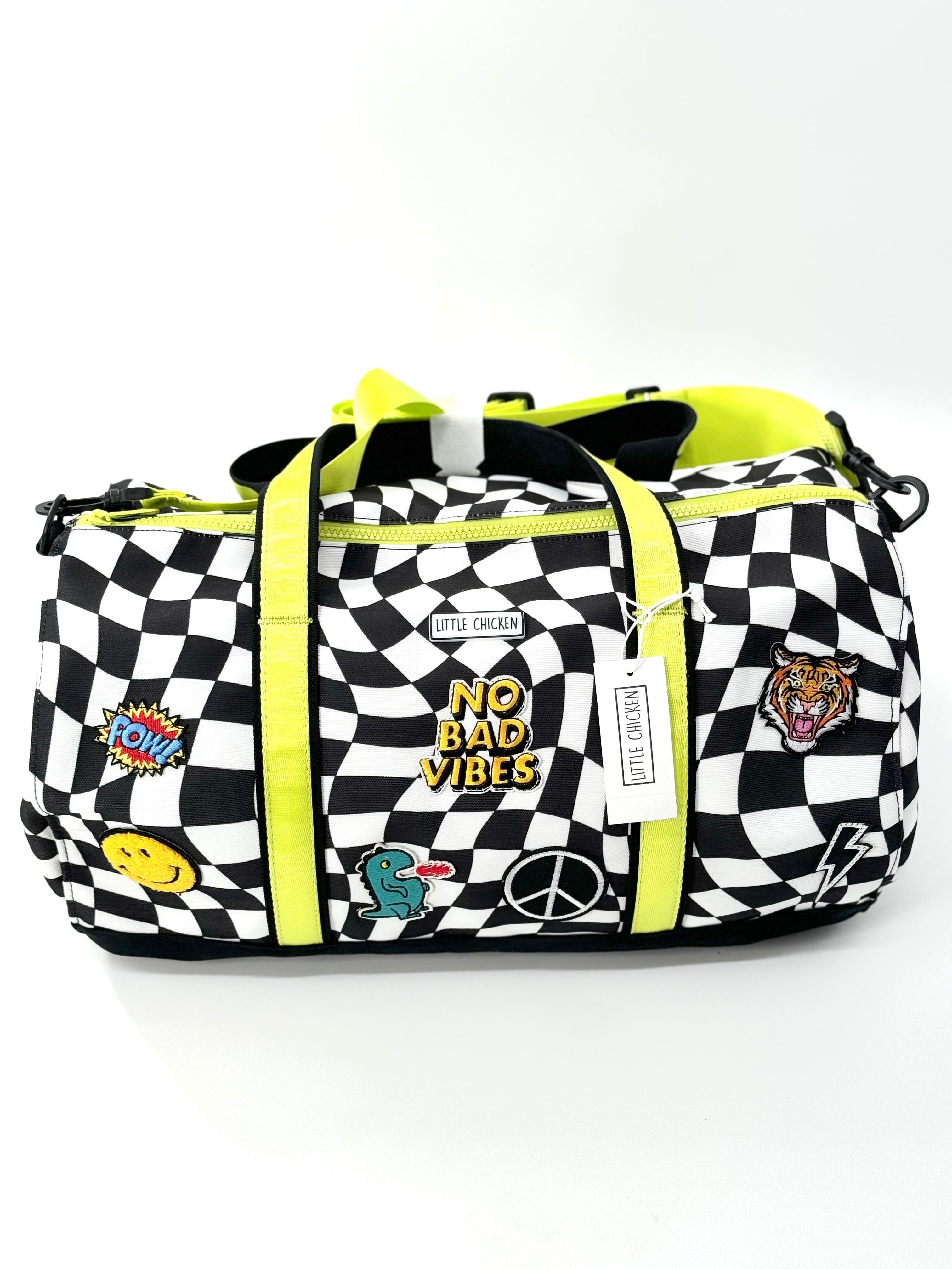 Kids Checkered Print Duffle Bag – Kiki's Decor & More