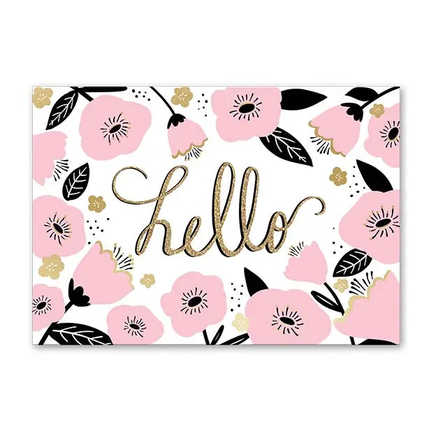 Greeting Card -Mod Flowers Friendship – Kiki's Decor & More